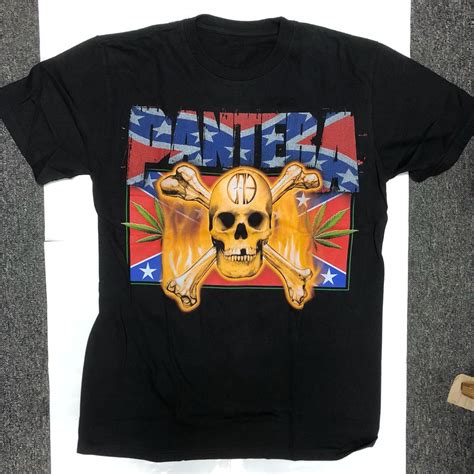 Pantera Rebel Flag T Shirt Band Merch M Mens Fashion Tops And Sets