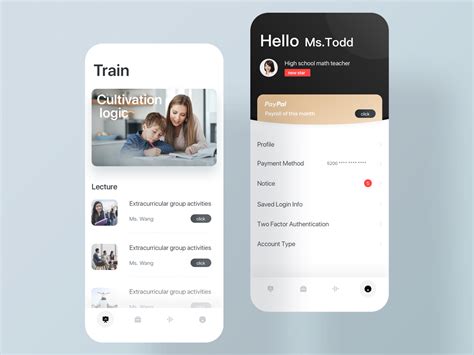 Ui Design For Education App By 1 1 Team On Dribbble