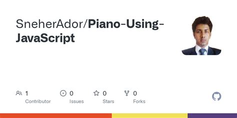 github sneherador piano using javascript