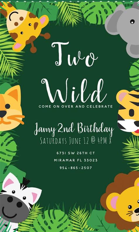 Wild Birthday Party Ideas Photo 3 Of 7 Catch My Party