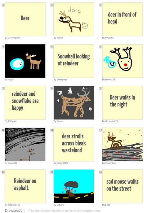 Deer Drawception