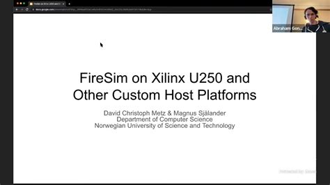 Firesim On Xilinx U250 And Other Custom Host Platforms 1st Firesim