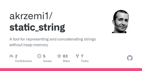 Github Akrzemi1staticstring A Tool For Representing And