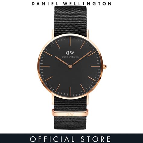 2 Years Warranty Daniel Wellington Classic Cornwall 40mm Black Nato