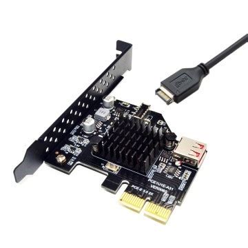 USB Gen Front Type E Header Gbps PCIE X Add On Expansion Card MODDIY