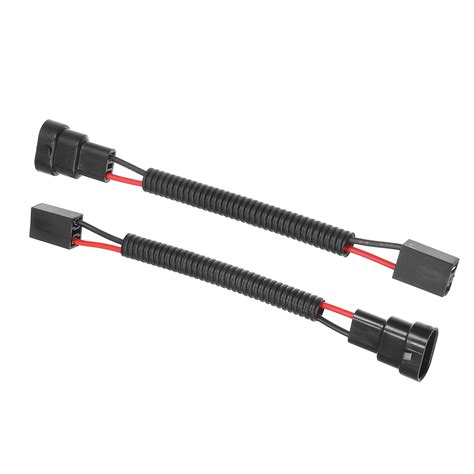 Unique Bargains 2pcs 9006 Male To H7 Female Extension Wire Headlight