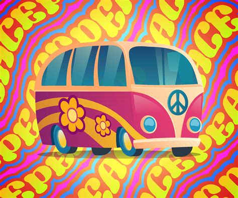 Hippie Van Art