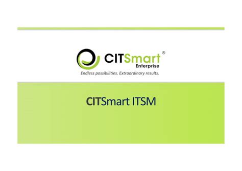 Citsmart Itsm Value Proposition Pdf Information Services Industry Industries
