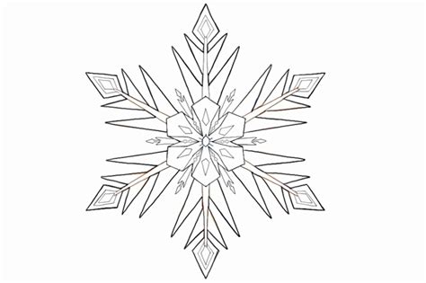 How To Draw A Snowflake From Frozen