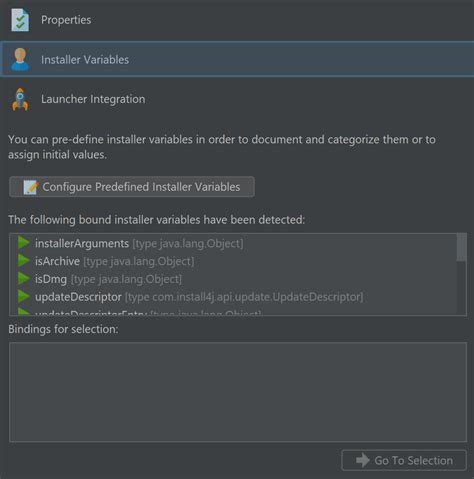 Install4j Help Configuring Applications