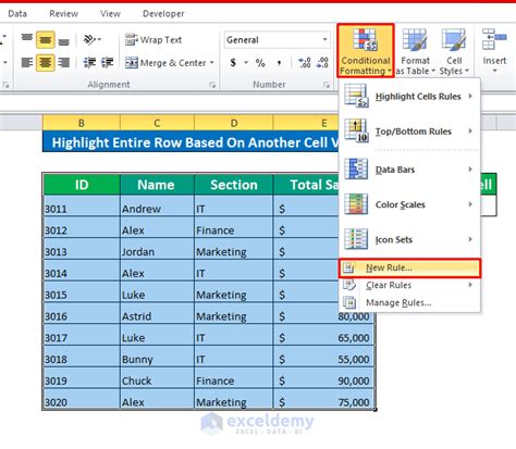 How To Do Conditional Formatting Based On Another Cell In Excel Easy Ways