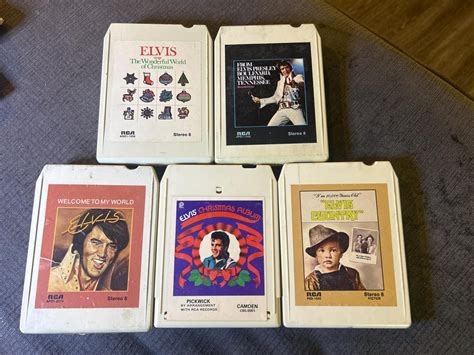 5 Elvis Presley 8 Track Tapes Tested Etsy