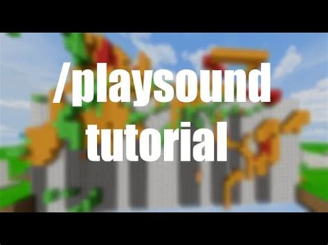 Playsound Command Tutorial YouTube