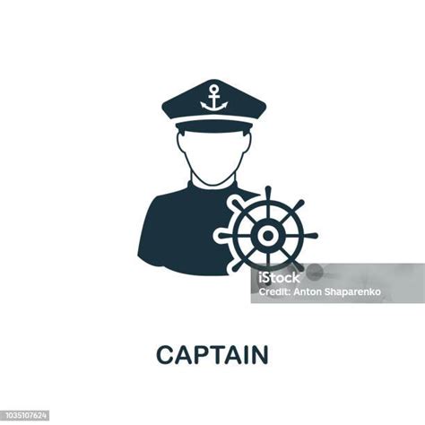 선장 아이콘입니다 직업 아이콘 컬렉션에서 흑백 스타일 디자인입니다 Ui입니다 픽셀 완벽 한 간단한 그림 캡틴 아이콘입니다 웹 디자인 애플 리 케이 션 소프트웨어 인쇄 사용