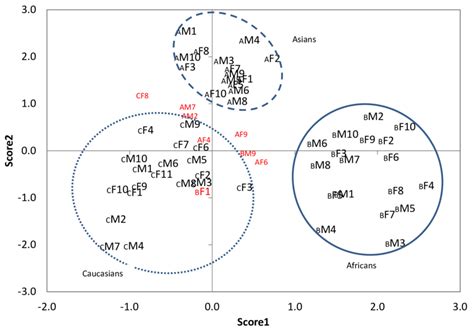 Map Of Dimension Scores For The 60 Stimuli Faces On The Racial Download Scientific Diagram