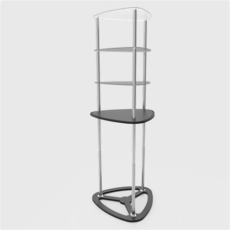 Triangular Counter Display With Triple Shelves Custom Event Display