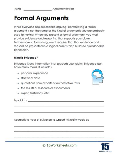 Argumentation Worksheets Worksheets Worksheet Hero
