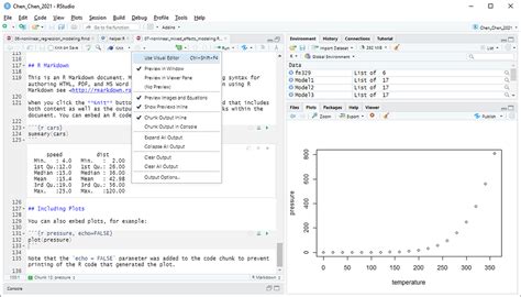 plots in r markdown code chunks are shown in plots pane instead of