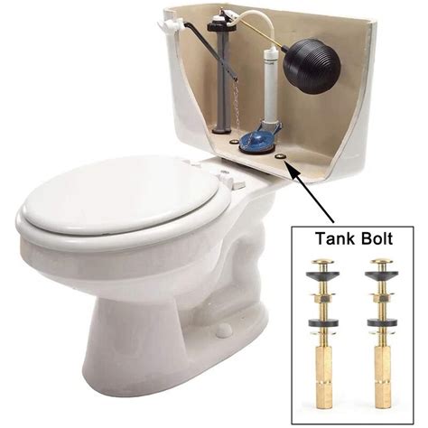 2 Pieces Toilet Tank To Bowl Bolt Kit Heavy Duty Grandado