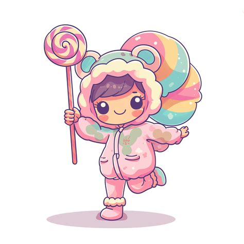 Ai Generated Candy Cutie Character Pink 36309900 Png