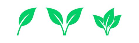 나뭇잎 아이콘입니다 에코 그린 사인 식물 상징의 새싹입니다 유기 기호 단풍 아이콘입니다 초록색 벡터 격리 기호입니다 0명에 대한 스톡 벡터 아트 및 기타 이미지 Istock