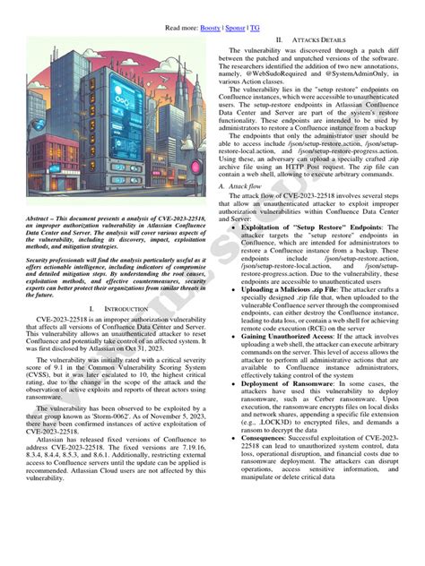 Cve 2023 22518 En Pdf Ransomware Vulnerability Computing