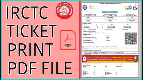 irctc ticket pdf download kaise karen ii how to print irctc ticket in