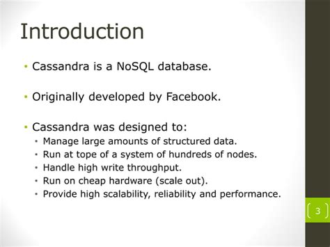 Cassandra A Nosql Storage System Ppt