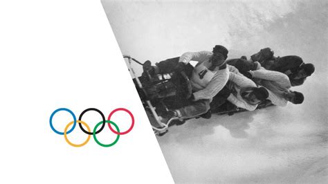 Amazing Scenes First Ever Olympic Bobsleigh Event Chamonix 1924