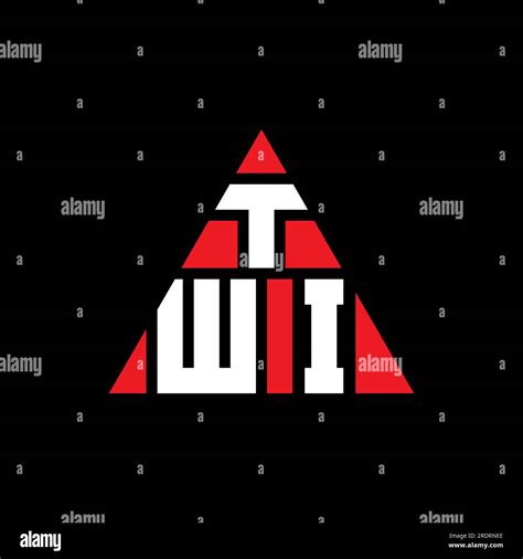 Twi Triangle Letter Logo Design With Triangle Shape Twi Triangle Logo