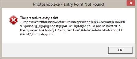 Photoshop Executable Entry Point Not Found Techyv