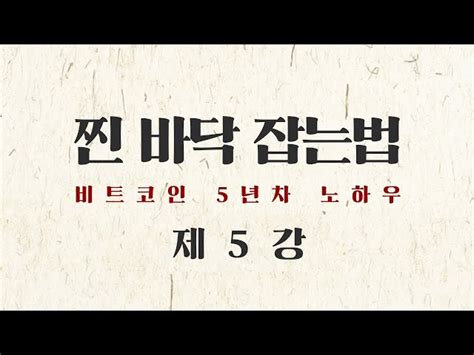 眞 바닥 잡는 법 제5강 두번째 바닥 매수 쌍바닥 쌍봉 비트코인 바닥잡기의 정석