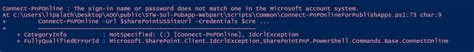 Bug Error On Running Connect Pnponline Using Credentials · Issue