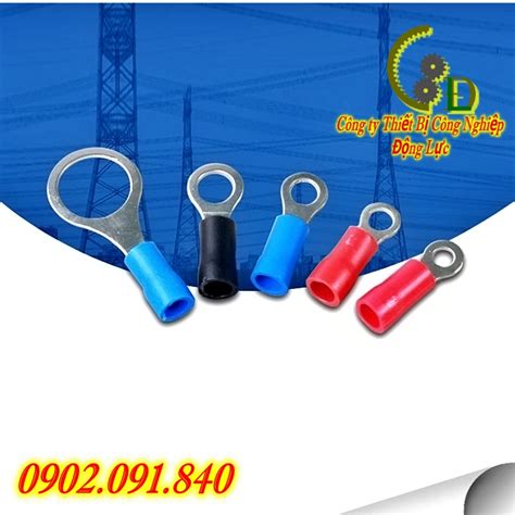 Mua Đầu Cos Dây điện Tròn Bọc Nhựa Rv 1 25 3 5 đầu Cốt Bấm Dây điện 0