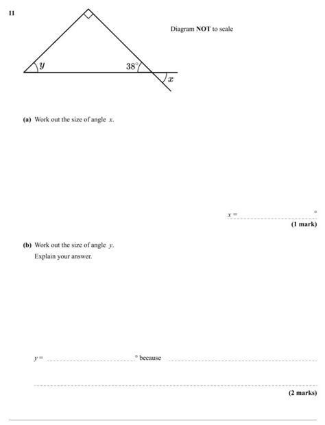 Year 7 Maths Test With Answers And Mark Scheme