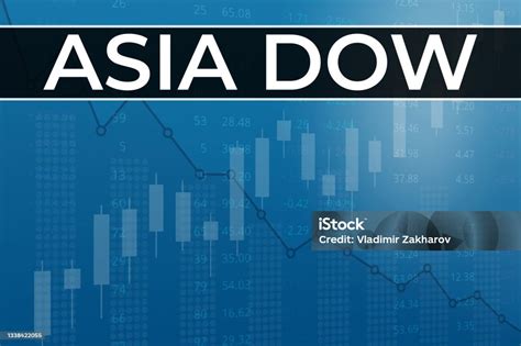 세계 주식 시장 지수 아시아 다우 Usd 숫자 그래프 기둥 촛불에서 파란색 금융 배경에 추세 위아래로 플랫 3d 일러스트레이션