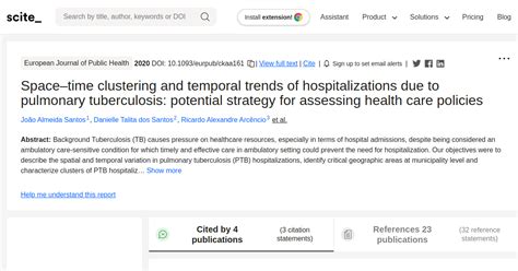 Space Time Clustering And Temporal Trends Of Hospitalizations Due To Pulmonary Tuberculosis