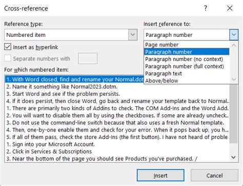 Creating List In MS Word With Numbers Linked To Heading Number Super User
