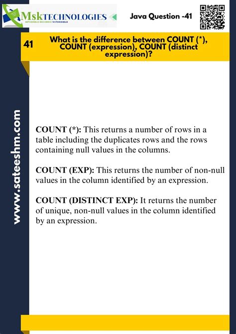what is the difference between count count expression count