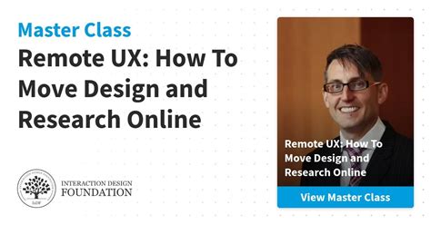 Remote UX How To Move Design And Research Online UX Master Classes