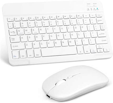 Urbanx Rechargeable Bluetooth Keyboard And Mouse Combo Ultra Compact Slim Full Size Keyboard And