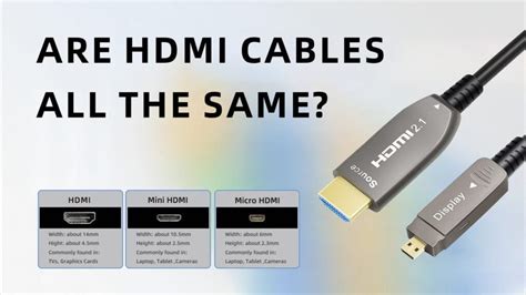 Les Câbles Hdmi Sont Ils Tous Identiques Aoc Fiberlink