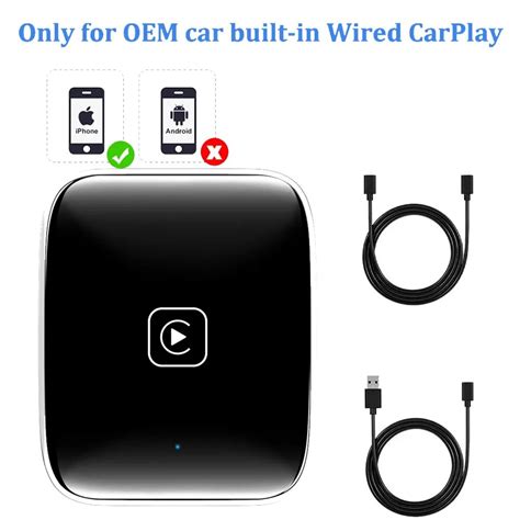 Acodo Wired To Wireless CarPlay Android Auto AI Box Sliver Car Smart Convert Mini Dongle Wifi