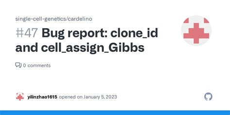 Bug Report Clone Id And Cell Assign Gibbs · Issue 47 · Single Cell