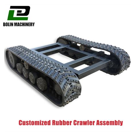 Small Crawler Chassis Assembly Rubber Crawler Traveling Chassis With Electrical Hydraulic Motor