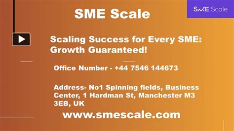 Sme Scale Presentation Free To Download