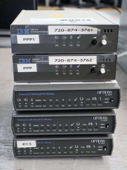 Ibm Data Fax Modems Roller Auctions