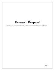 Research Proposal Docx Research Proposal An Analyse How Sexual Assault Affects The Workplace
