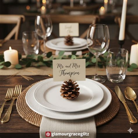 Pinecone Table Centerpieces Ideas