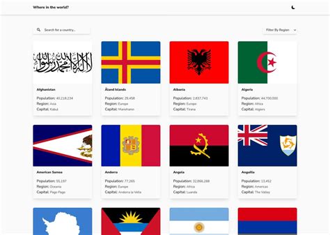 Frontend Mentor Rest Countries Api With Theme Switcher Using Axios Tailwind And React Coding